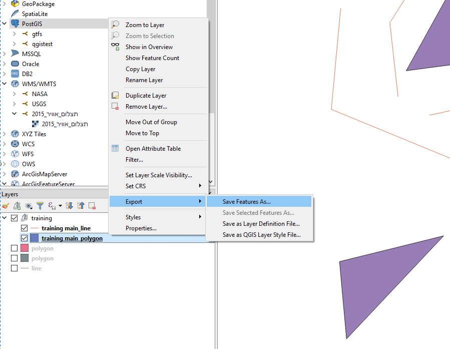 Exporting Data